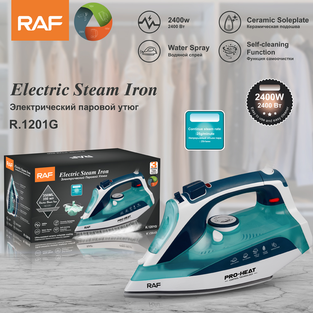 Household Anti-Calc Clothes Steamer Garment Electric Ironing Steam Iron - RAF