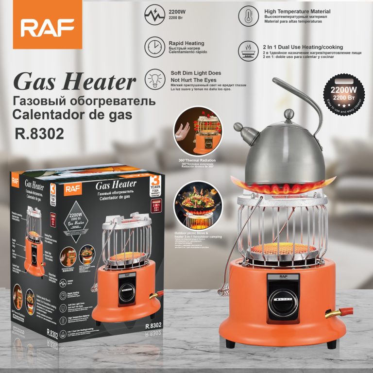 R.8302 Heated Camping Stove Cooking Heater 3kw Compact Portable Gas ...