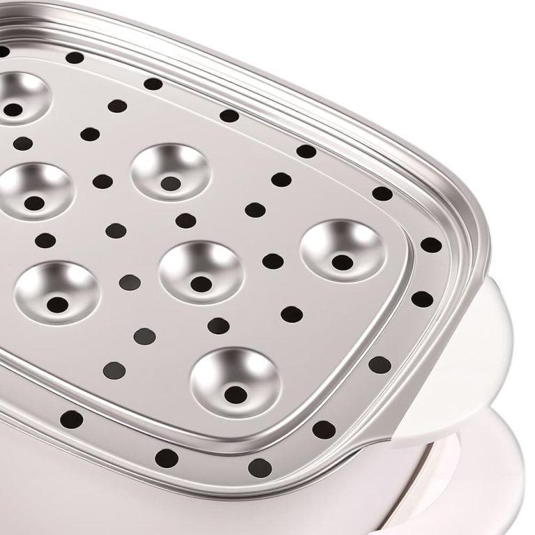 R.0056 Automatic Egg Cooker with Stainless Steel Rack Steamer for ...