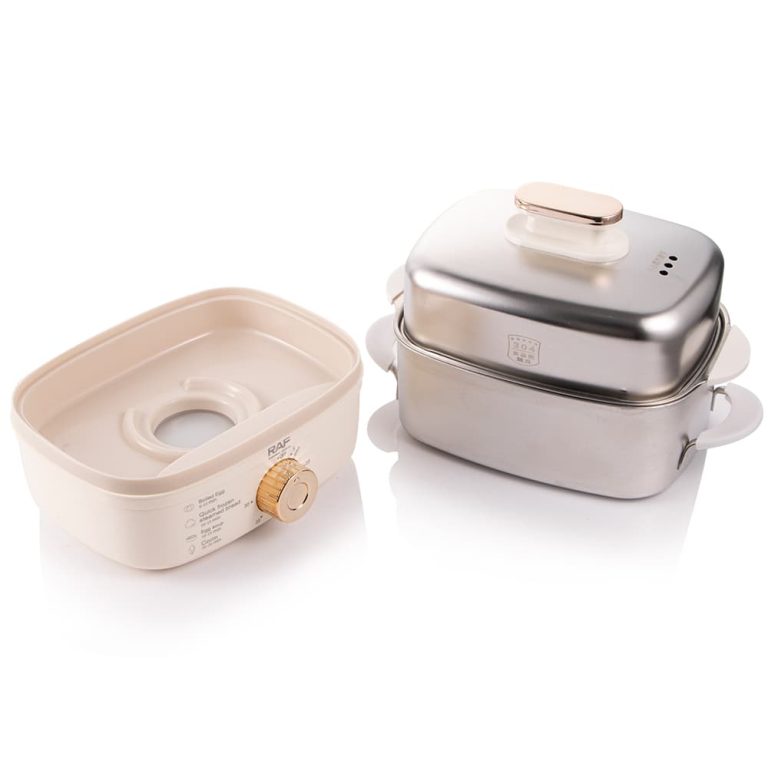 R.0056 Automatic Egg Cooker with Stainless Steel Rack Steamer for ...