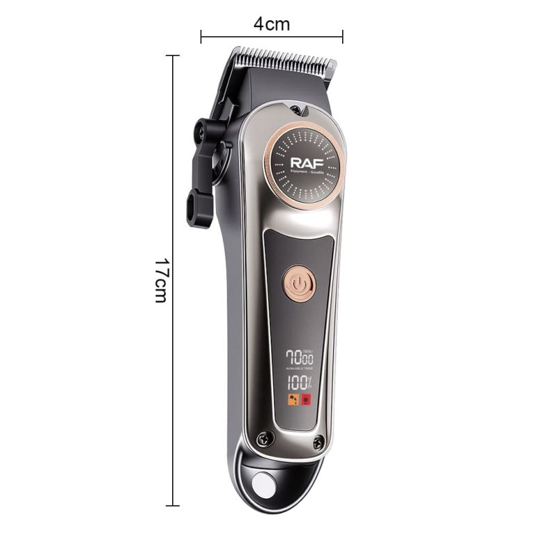 R.490 Electric Cordless Hair Clipper for Men T Blade LED Display Gold ...