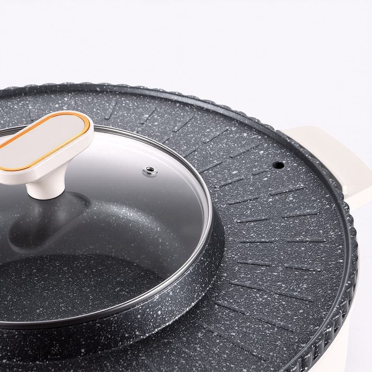 R.5477 2L Capacity Tempered Glass BBQ Simmer Boil Fry Household ...